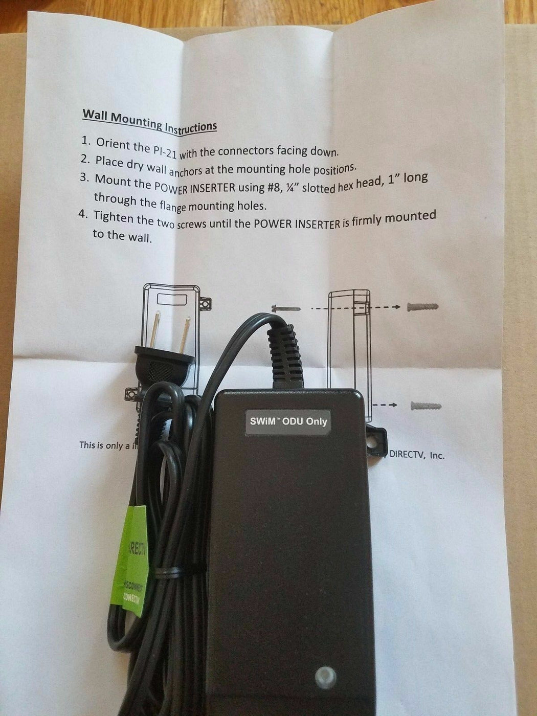 DirecTV PI21R3-16 21V Power Inserter For SWM LNBS SL3 SL5 KA/KU/Green ...