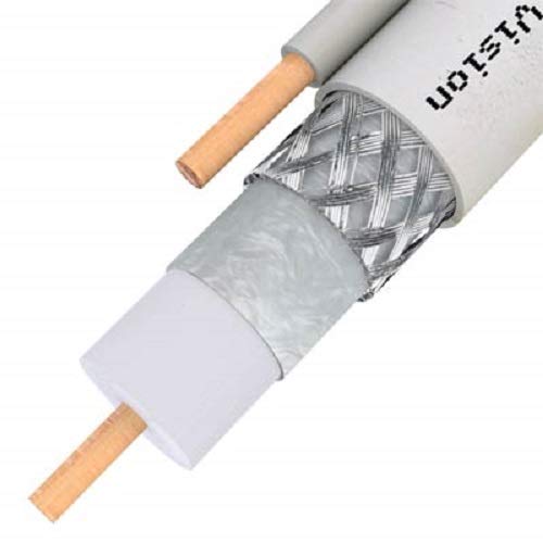 Perfect Vision RG6 Coax Cable, Single 18 Gauge Solid Copper Conductor ...