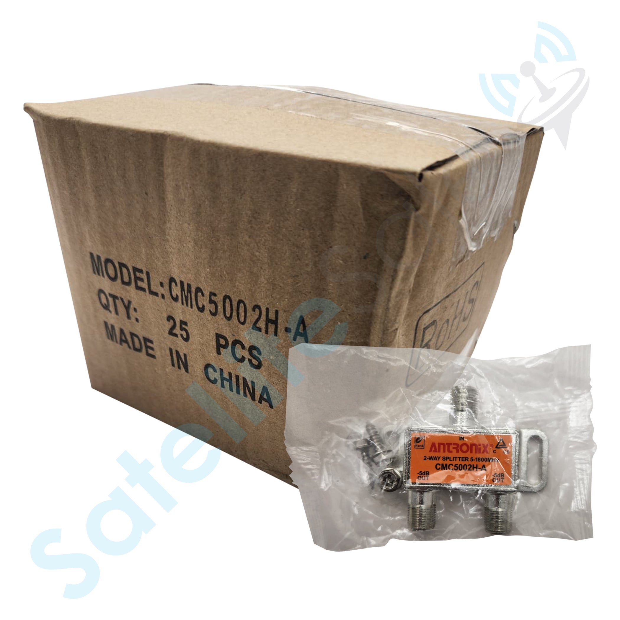 Antronix CMC5002H-A 2-Way Coaxial Splitter 5–1000 MHz Low Loss 25-Pack ...