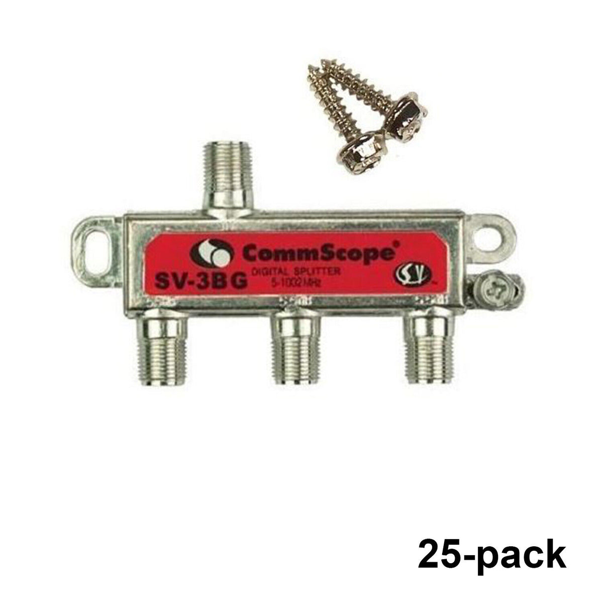 Commscope Sv-3bg Divisor balanceado de 3 vías, 5-1002 Mhz - Paquete de ...