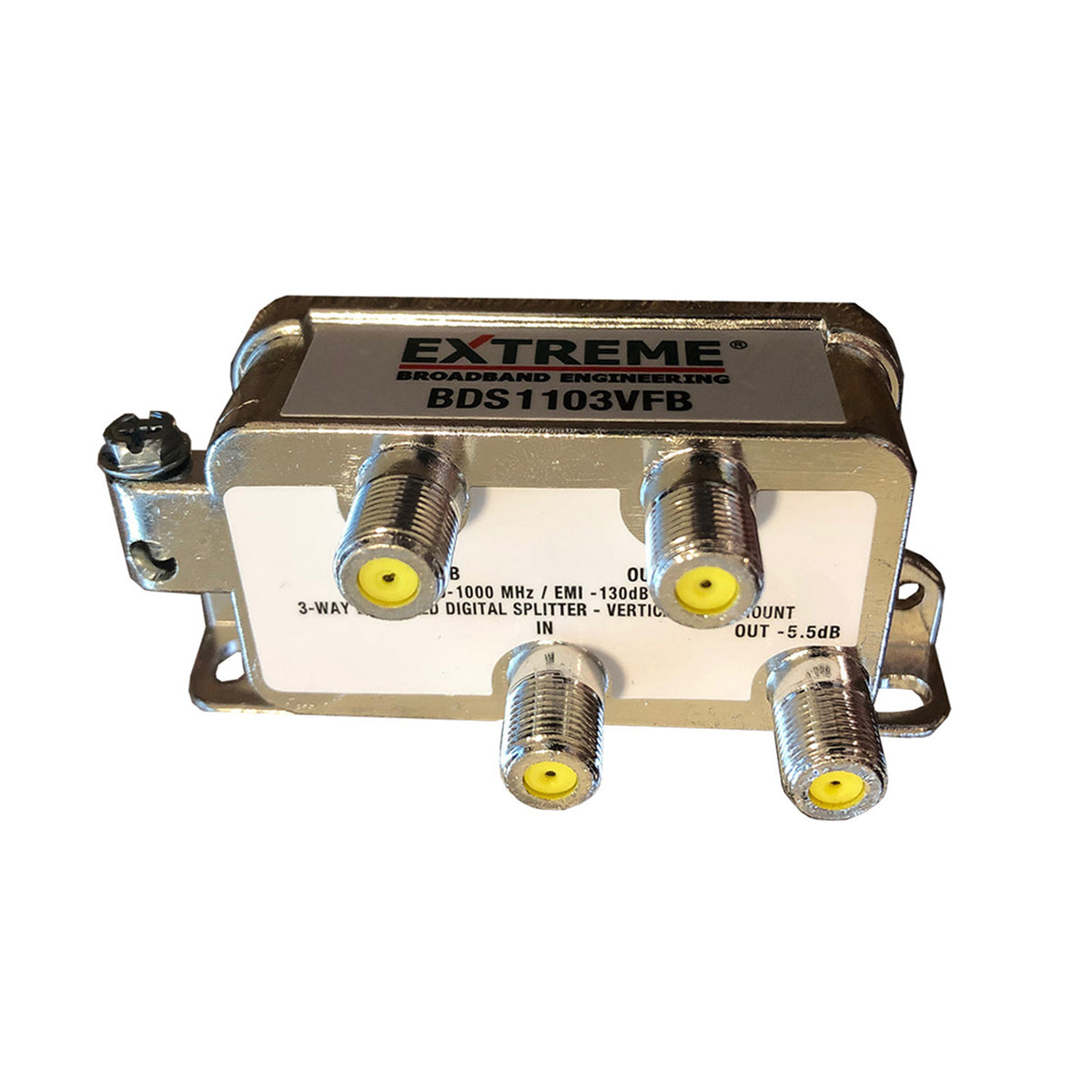Extreme Broadband Engineering Balanced 3-Way Coax Splitter BDS1103VFB ...