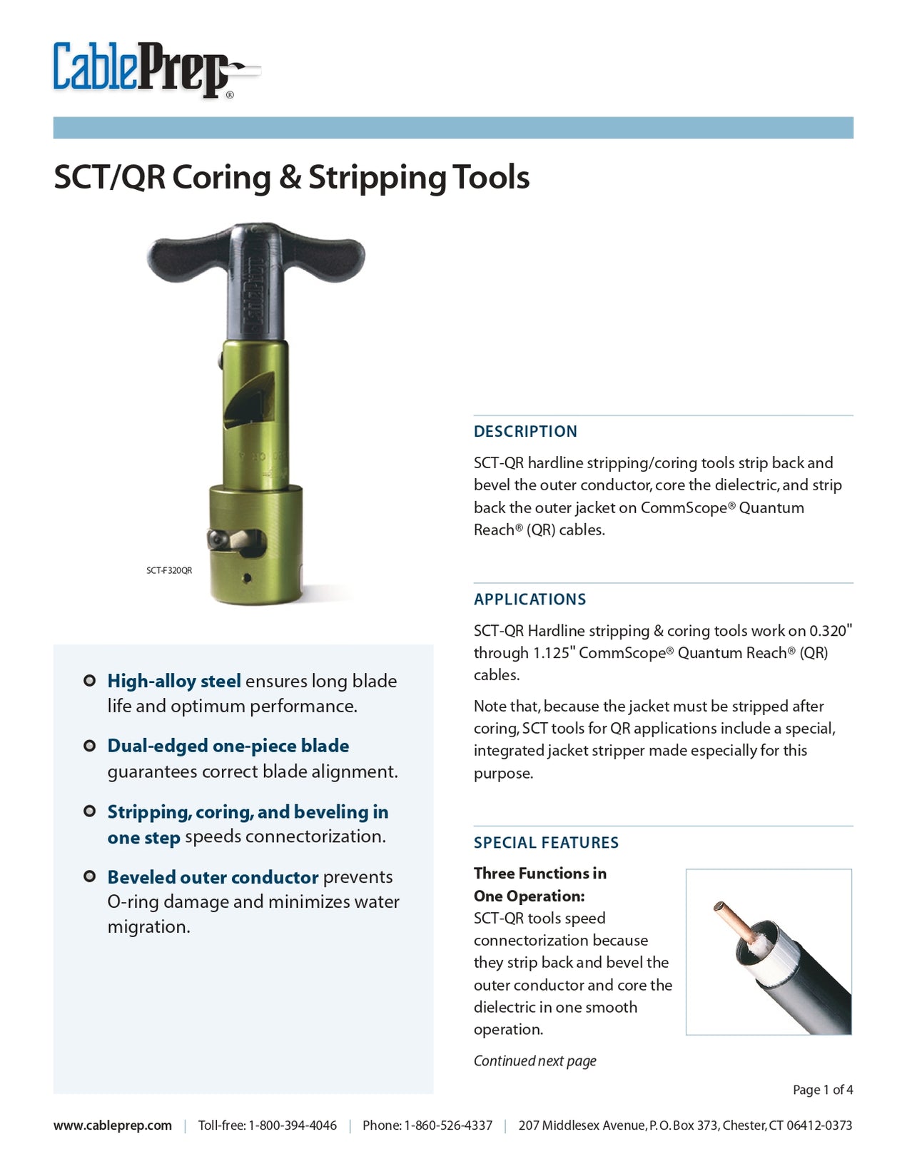 Cable Prep SCT-440MC Stripping & Coring Tool, .440 MC — SatelliteSale