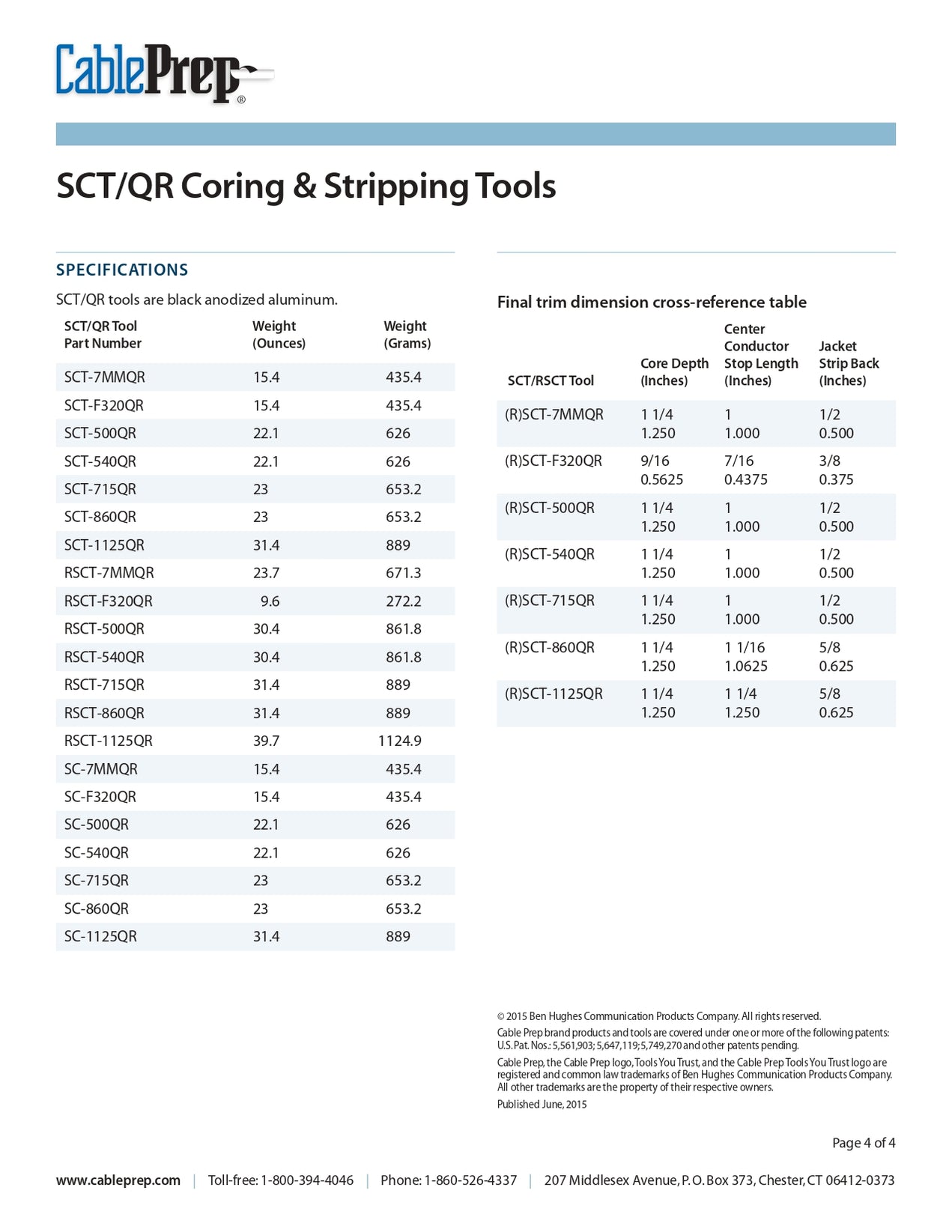 Cable Prep SCT-440MC Stripping & Coring Tool, .440 MC — SatelliteSale