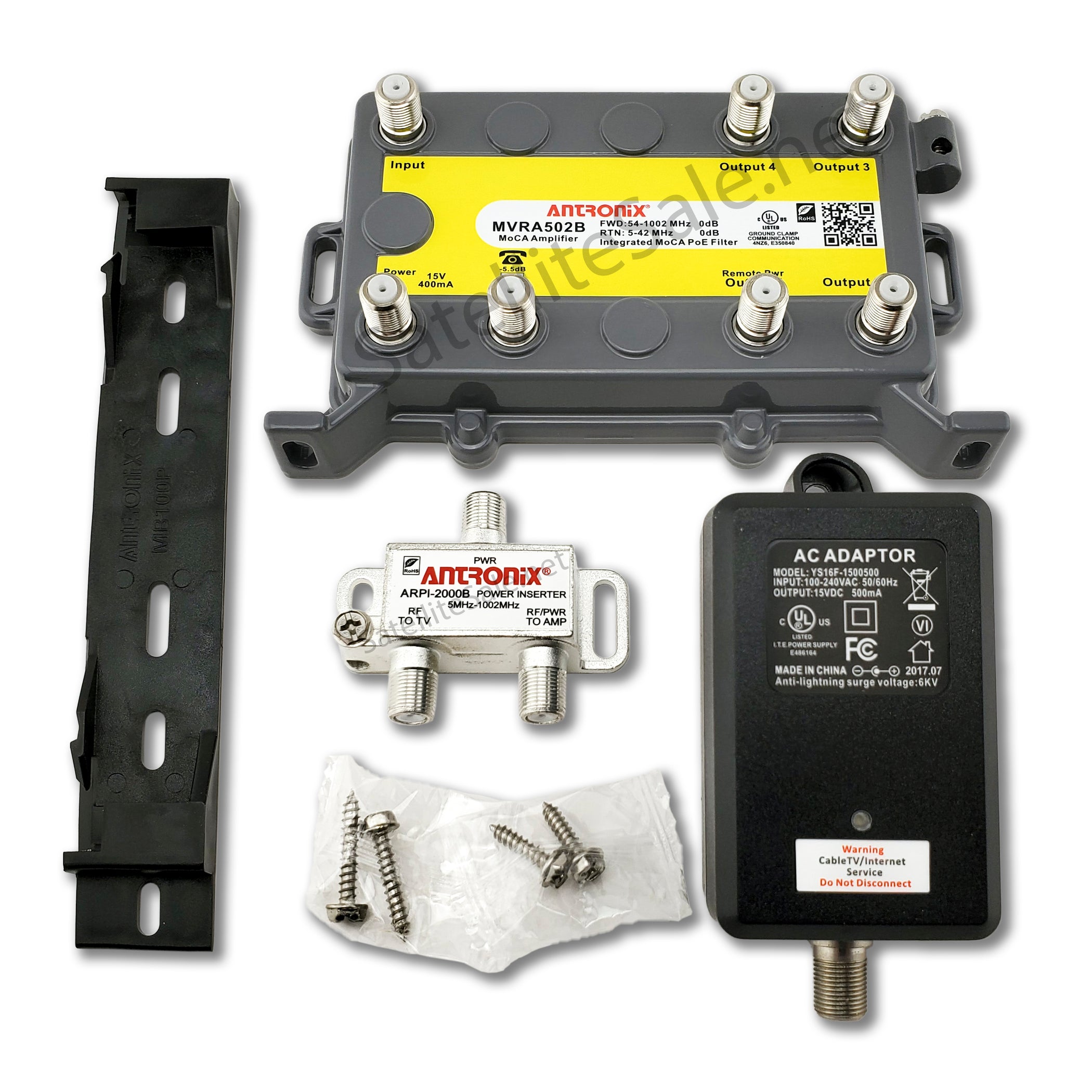 Antronix MVRA502B/ACP-EZ MoCa 4+1 VoIP Port Residential Amplifier ...