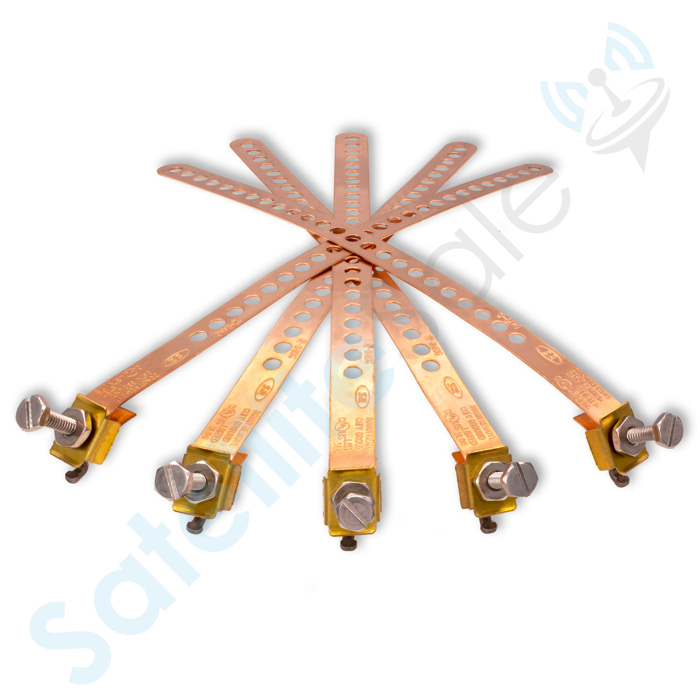SatelliteSale Copper Coated Grounding Strap Flexible and Adjustable