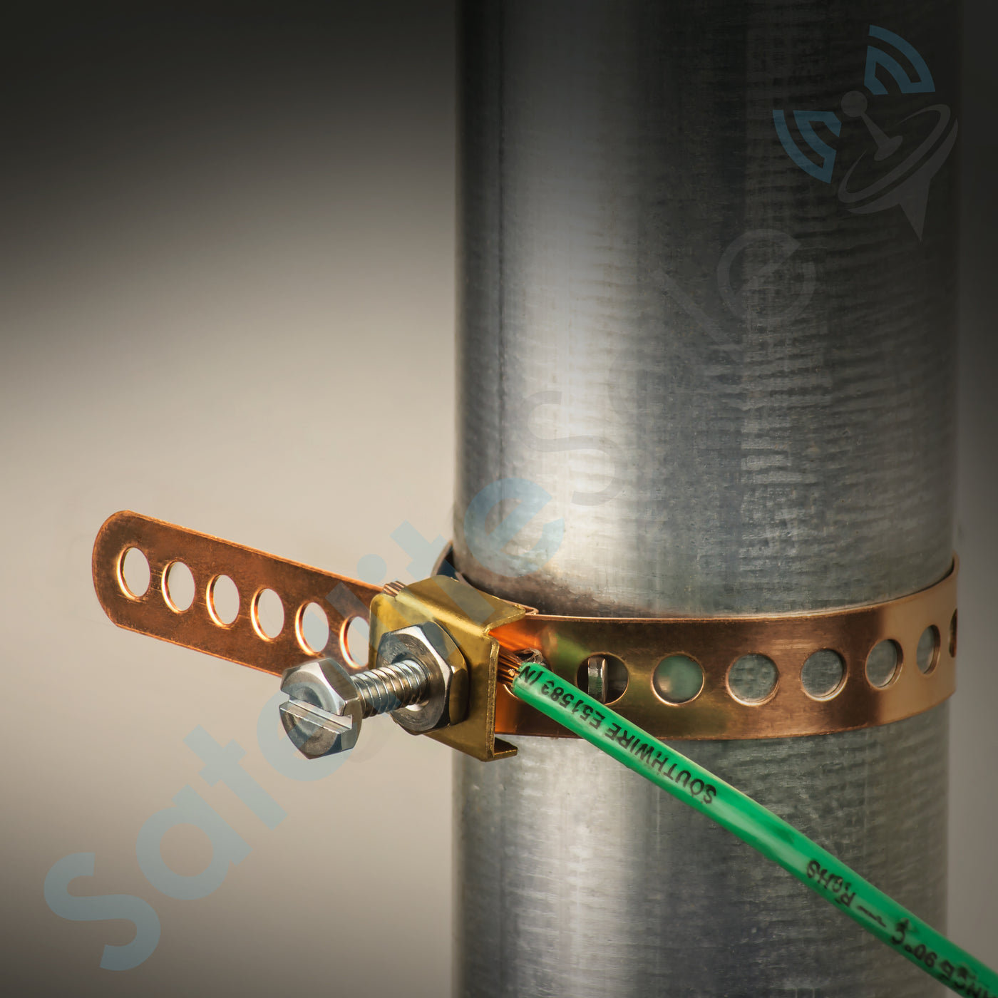 SatelliteSale Copper Coated Grounding Strap Flexible and Adjustable