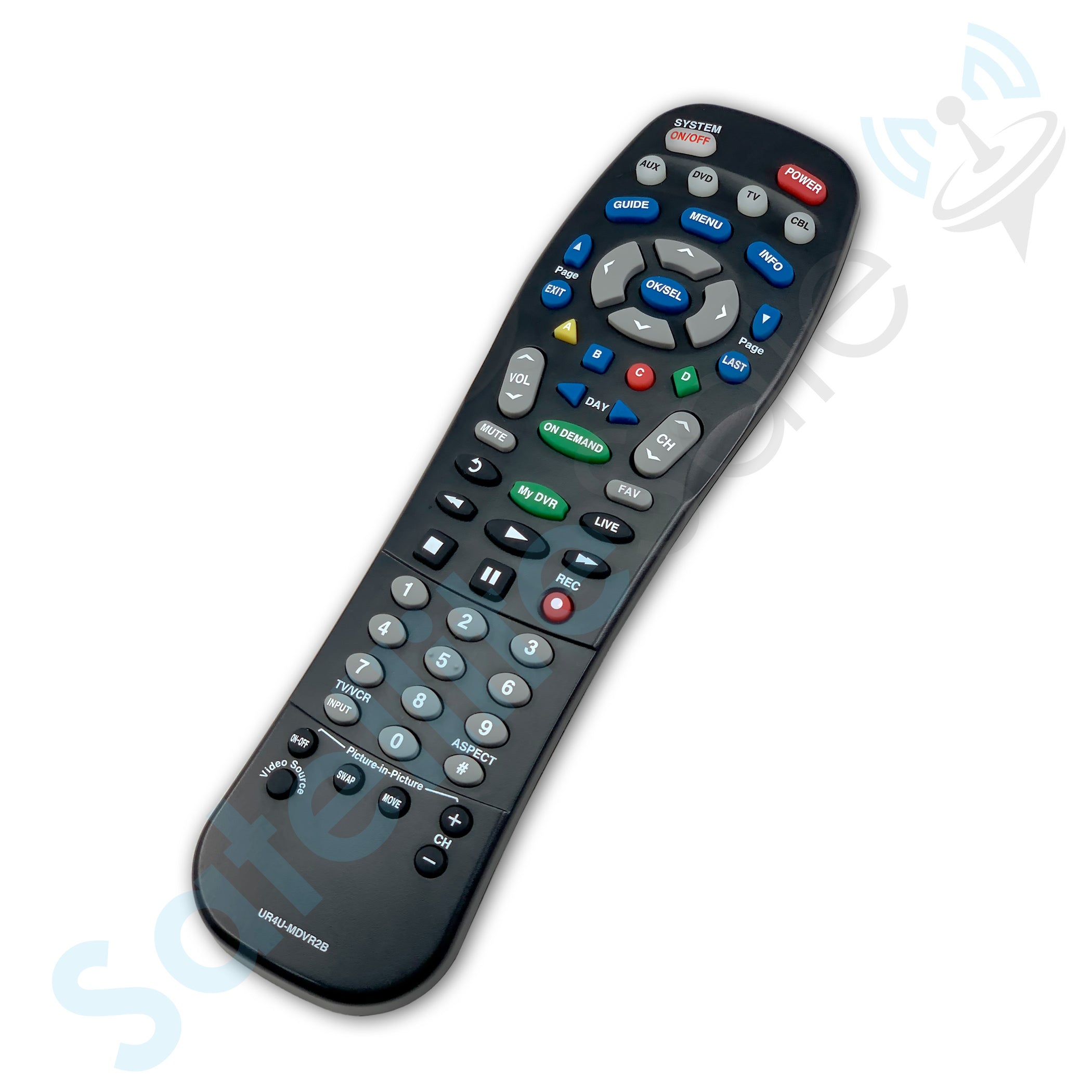 Universal 4-Function Remote Control UR4U-MDVR2B Digital HD DVR ...